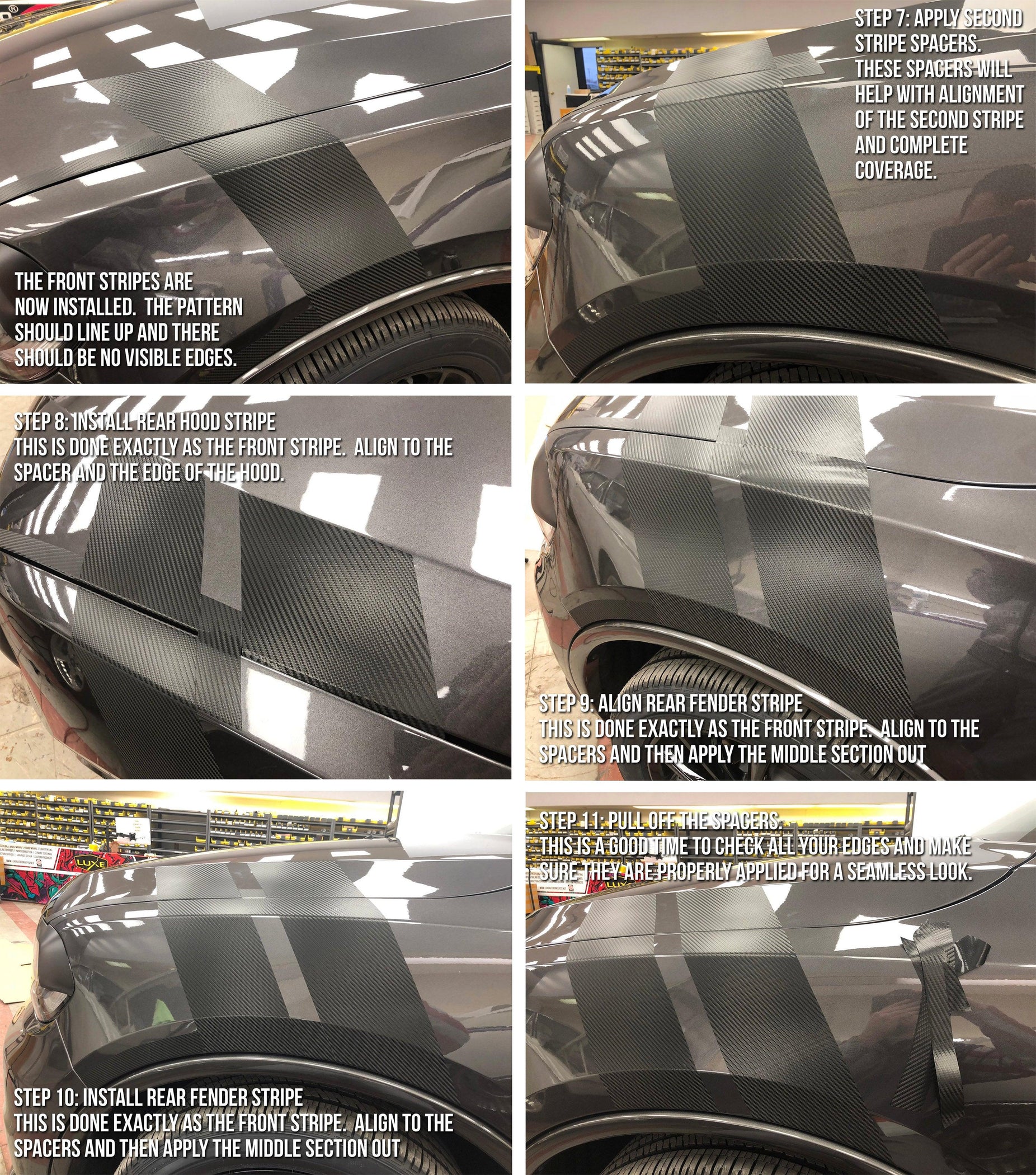 2014+ Durango Fender Hash Stripe Decal Kit — Luxe Auto Concepts