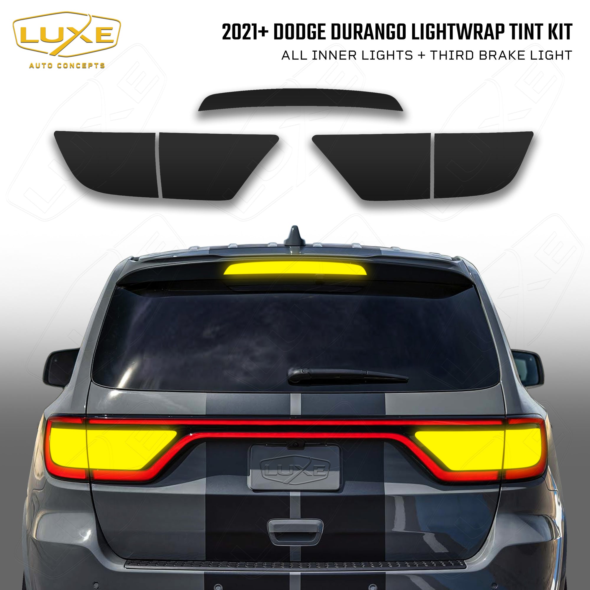 Durango Tint Bundle - Tail Lights & Third Brake Light Kit – Luxe Auto ...