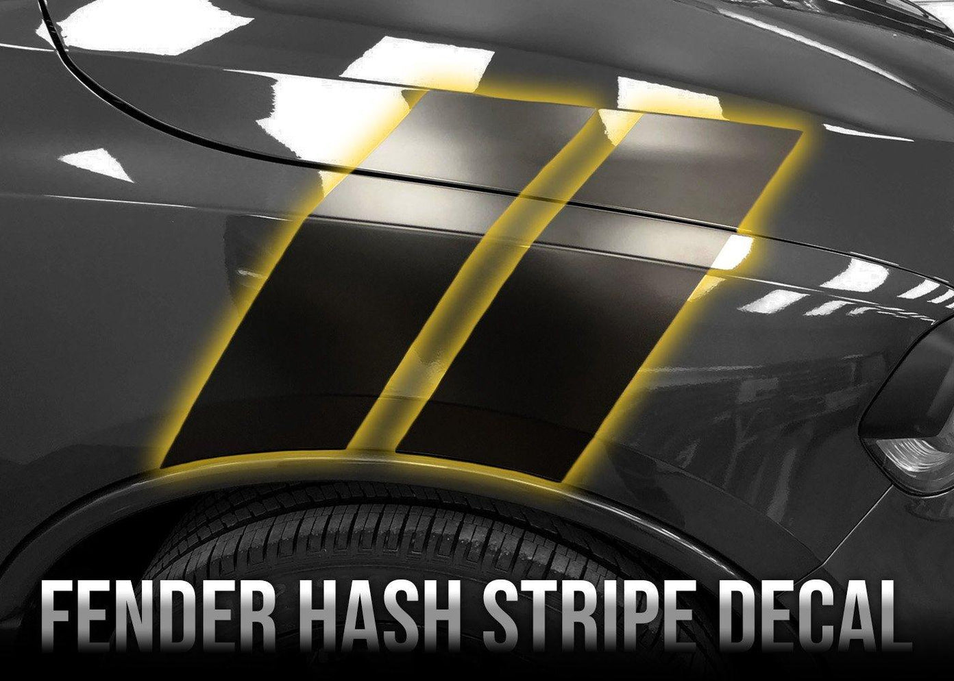 2014+ Durango Fender Hash Stripe Decal Kit — Luxe Auto Concepts
