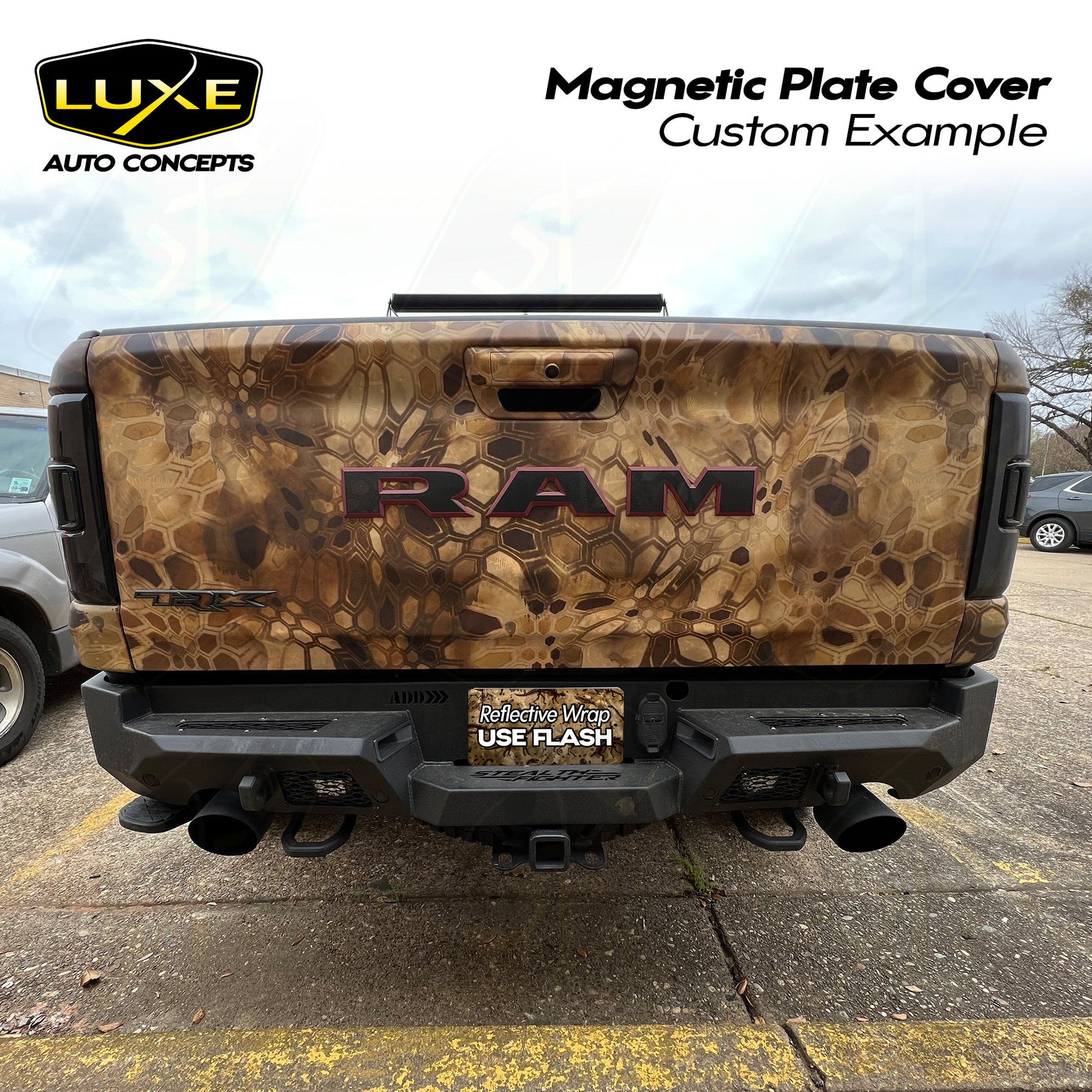 Magnetic License Plate Cover - Fully Customizable – Luxe Auto Concepts