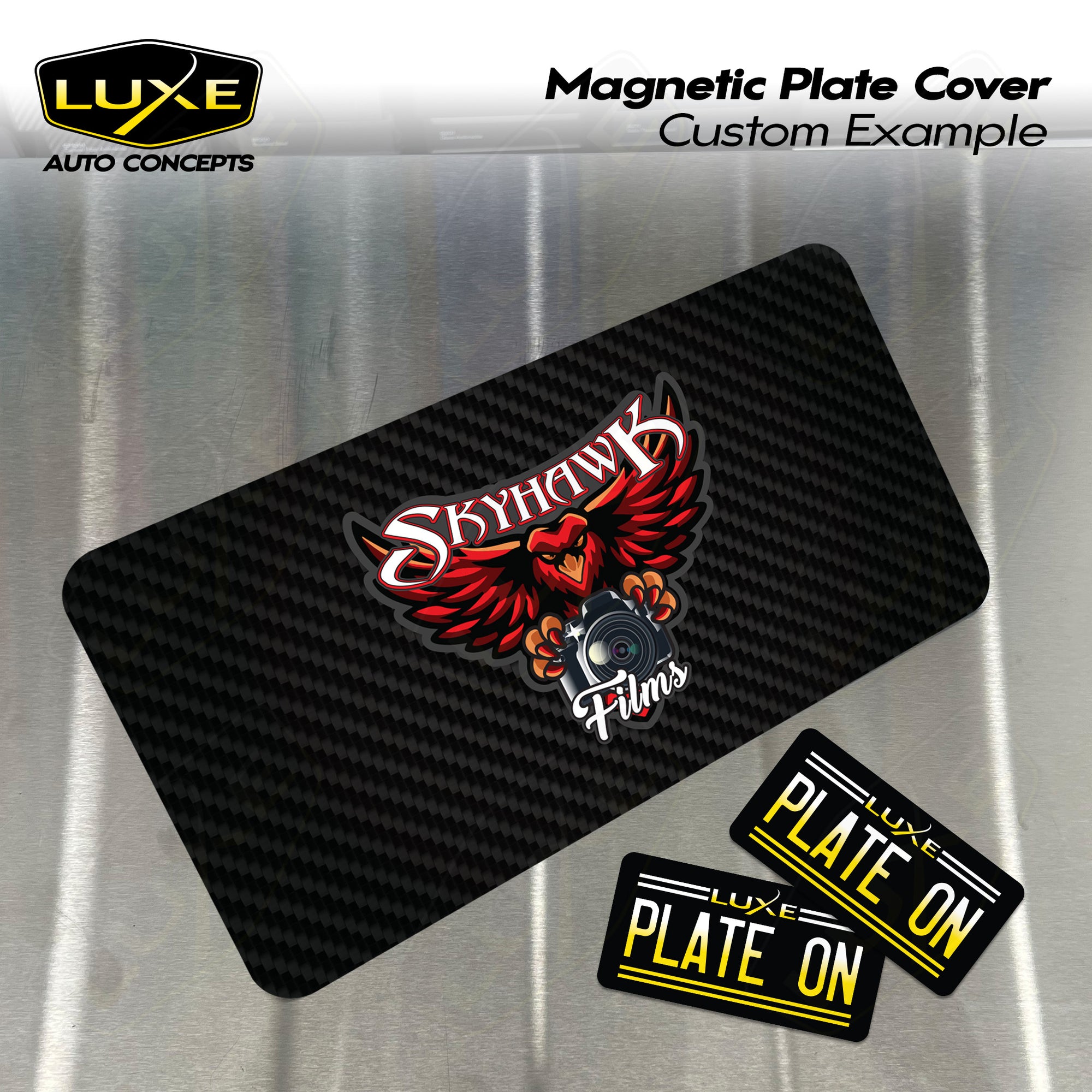 Magnetic License Plate Cover - Fully Customizable – Luxe Auto Concepts