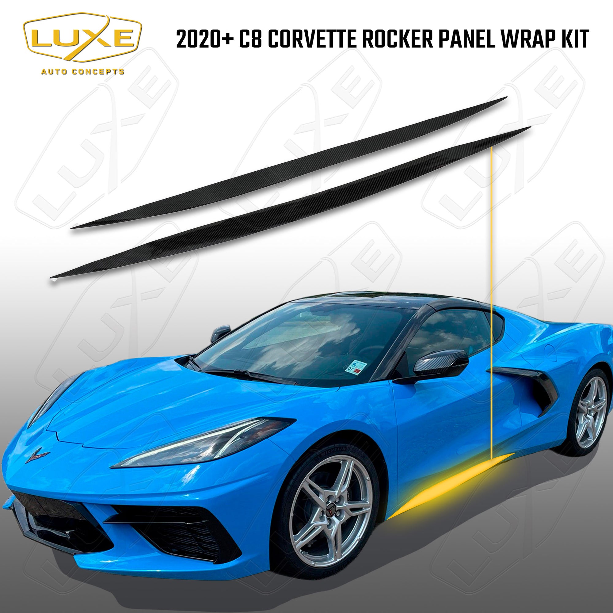 C8 Corvette Rocker Panel Wrap Kit – Luxe Auto Concepts